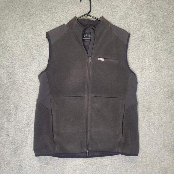 Figs | Jackets & Coats | Figs Mens On Shift Gray Fleece L Vest Medical ...